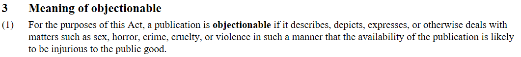 Reading our censorship act | croaking cassandra